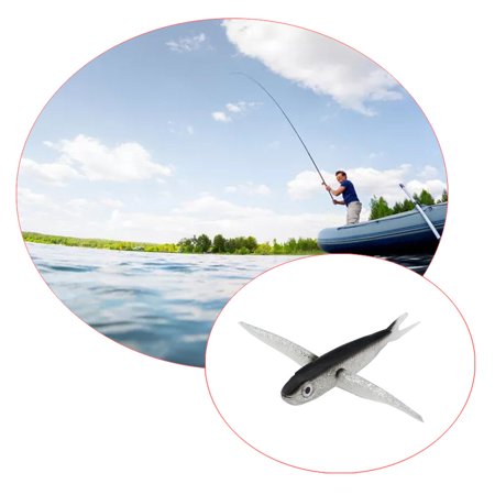 Bionic Flying Artificial Fish Fishing Lure Marine Water Bait Trolling ...