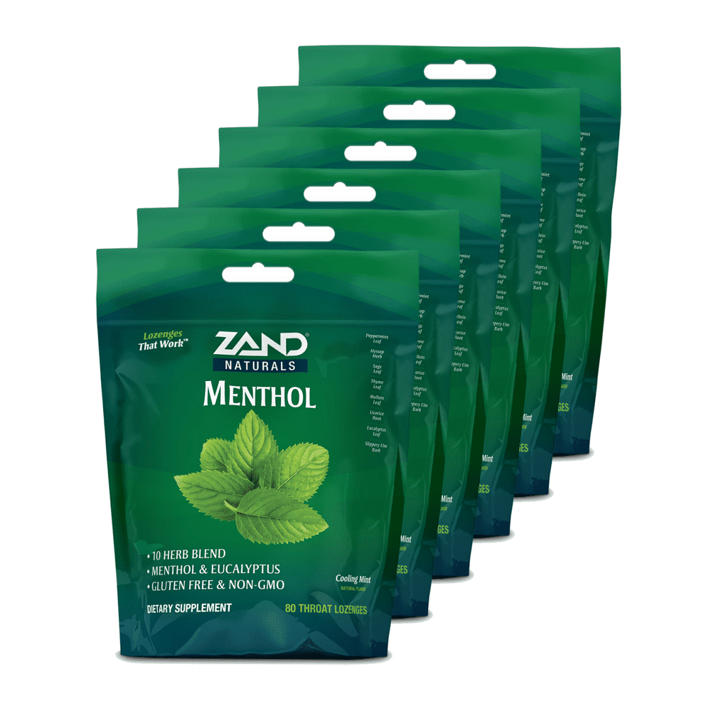 Zand HerbaLozenge Menthol | Peppermint & Eucalyptus Lozenges w/ Herbal ...