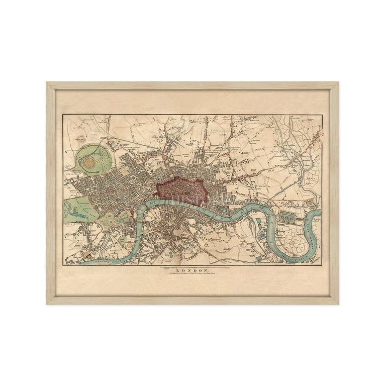 London Map Art Print Discounted Deals | www.pinnaxis.com