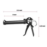 Hyper Tough Caulk Gun with Rotating Barrel, Seal Punch, and Hanging ...
