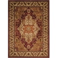 Nourison Paramount Center Medallion Gold 5'3" x 7'3" Area Rug, (5x7 ...