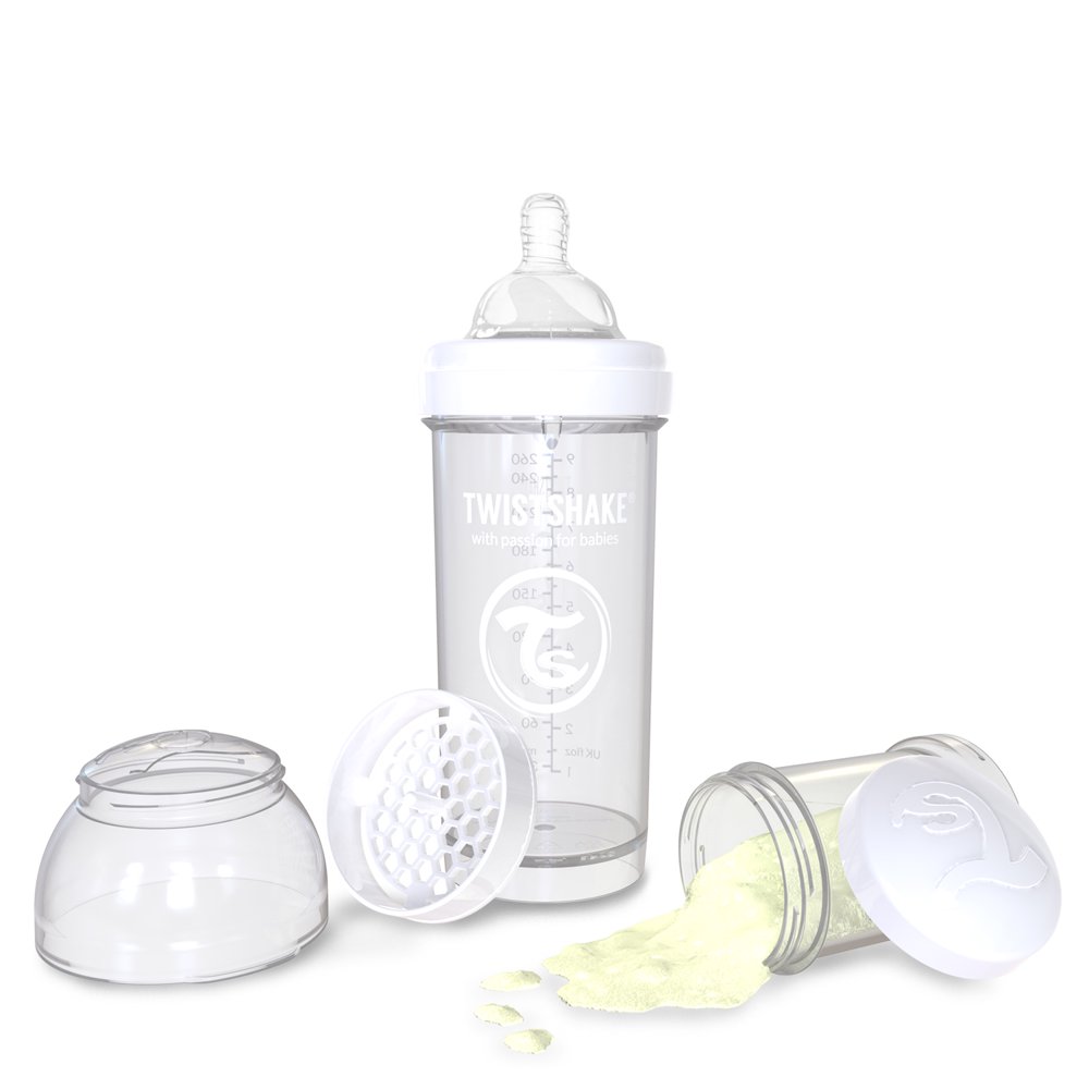 Twistshake Anti-Colic Baby Bottle - 8oz, White/Diamond - Walmart.com ...