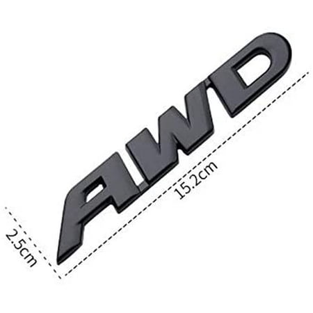 AWD Emblem, 3D Metal Tailgate Side Sticker AWD Badge Replacement For ...