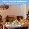 2 Set 16" x 9" Plastic Chilled Serving Tray for Parties with ...