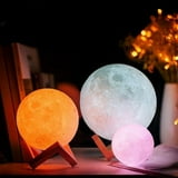 Moon Lamp 5.9 inch 16 Colors LED 3D Moon Light, Remote & Touch Control ...