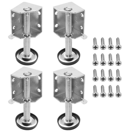 Jiozermi 4 Pcs Adjustable Leveling Feet, Heavy Duty Furniture Levelers ...