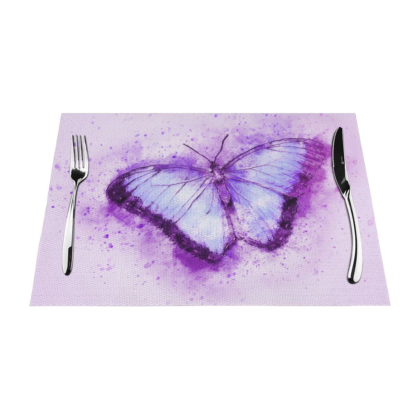 ZNDUO Placemats, 4 PCS Heat Resistant Stain Resistant Woven PVC ...