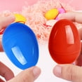 Easter Eggs, 12-Pack Plastic Open Solid Color Eggs for DIY, Egg Hunt ...