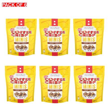Nestlé Coffee Crisp Nestlé Minis, 180g Bag (Pack of 6) - Walmart.ca