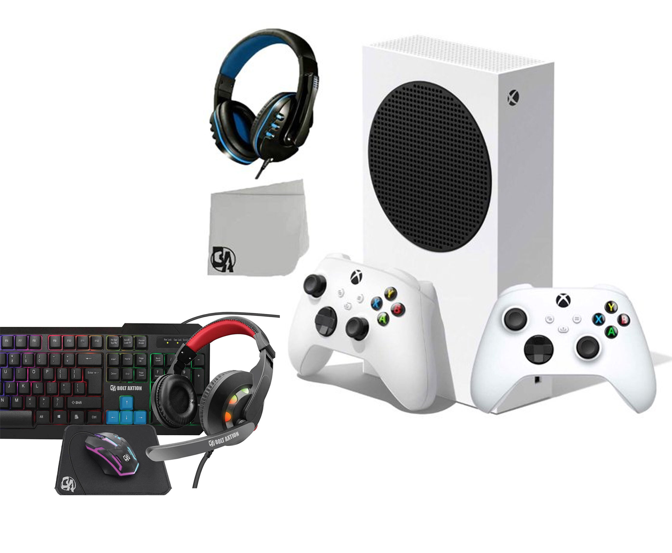 Xbox Series S Video Game Console White with 4in1 BOLT AXTION Bundle ...