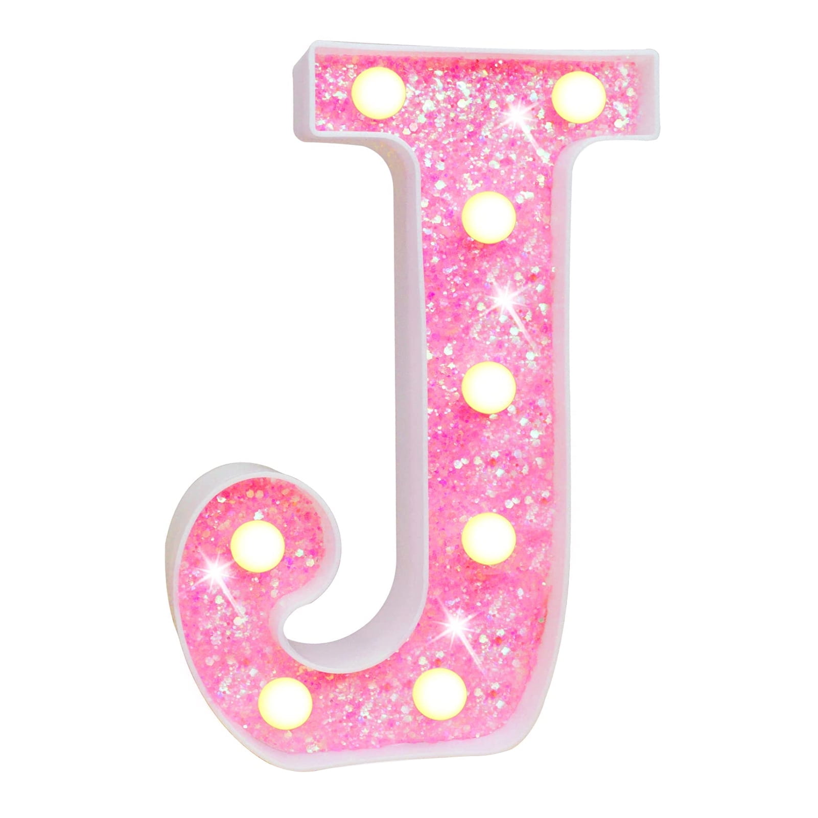 Letrero con letras LED con purpurina Warkul - Luz LED, luz nocturna ...