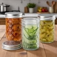 12oz 350ml Glass Mason Jars with Airtight Regular Lids, Canning Jars ...