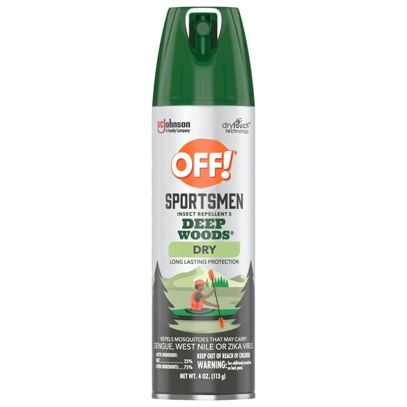 OFF! Sportsmen Deep Woods Dry Insect Repellent IV, Non-Greasy ...
