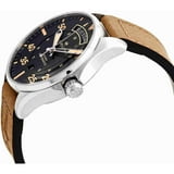 Hamilton H64645531 Men's Khaki Aviation Auto Brown Strap Watch ...