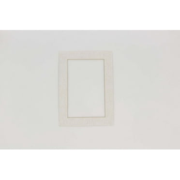 White on White Double Photo Mat 5x7 for 4x6 Photos - Fits 5x7 Frame ...