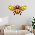 Bee Wall Art Bugs Sculpture Decorative Metal Crafts indoor and outdoor ...