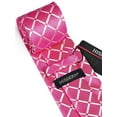 HISDERN Men Plaid Checkered Tie Handkerchief Woven Classic Formal Men's ...