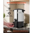 Commercial Coffee Urn 30 Cup, 4.5L Coffee Dispenser with Dripless ...
