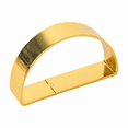 4 Gold 2" Semicircle D-Shaped Napkin Rings Party Events Tableware ...