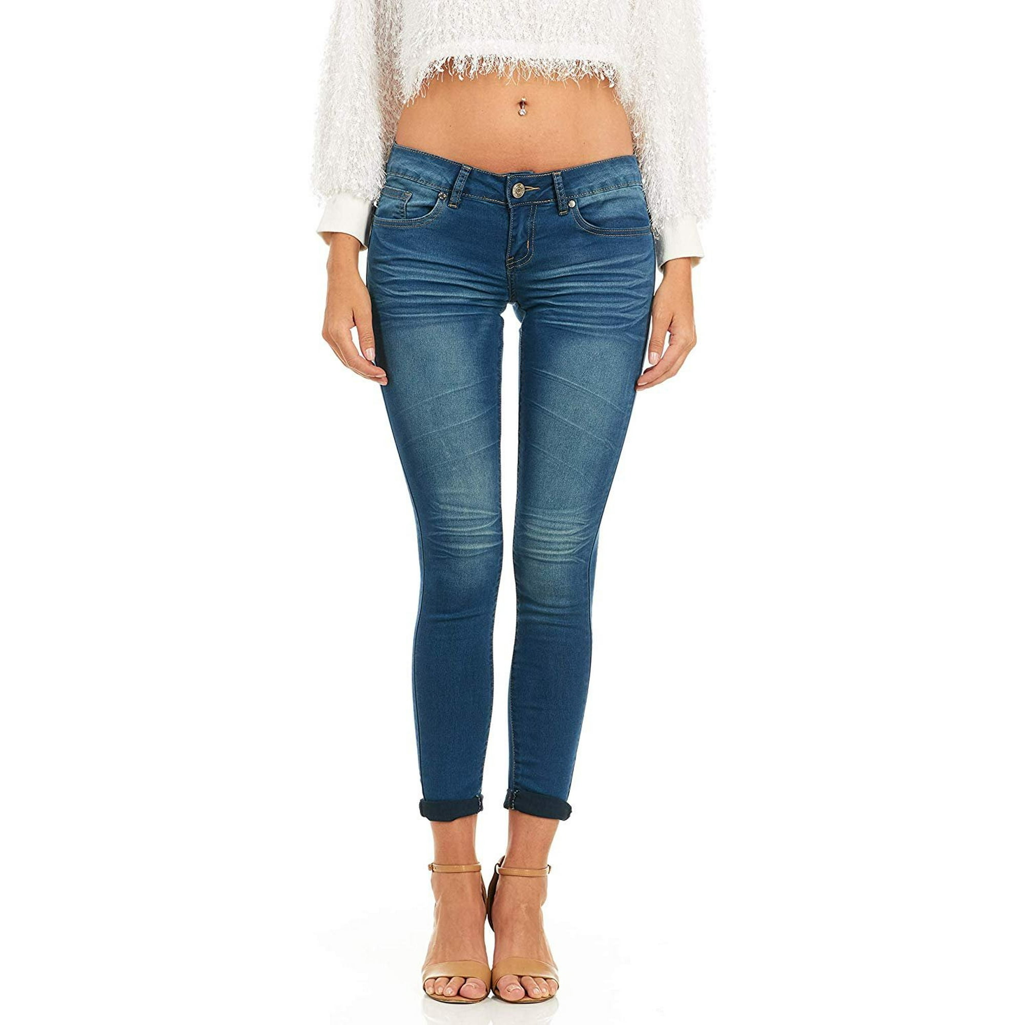 Click here for Cover Girl Basic Cuffed Skinny Jeans For Women Jun... prices