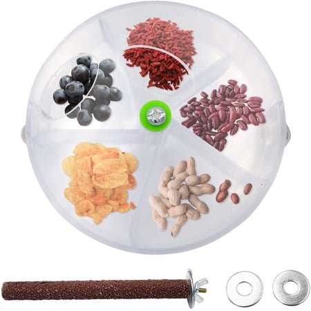 Bird Parrot Foraging System Creative Wheel Seed Food Ball Rotate Wheel ...