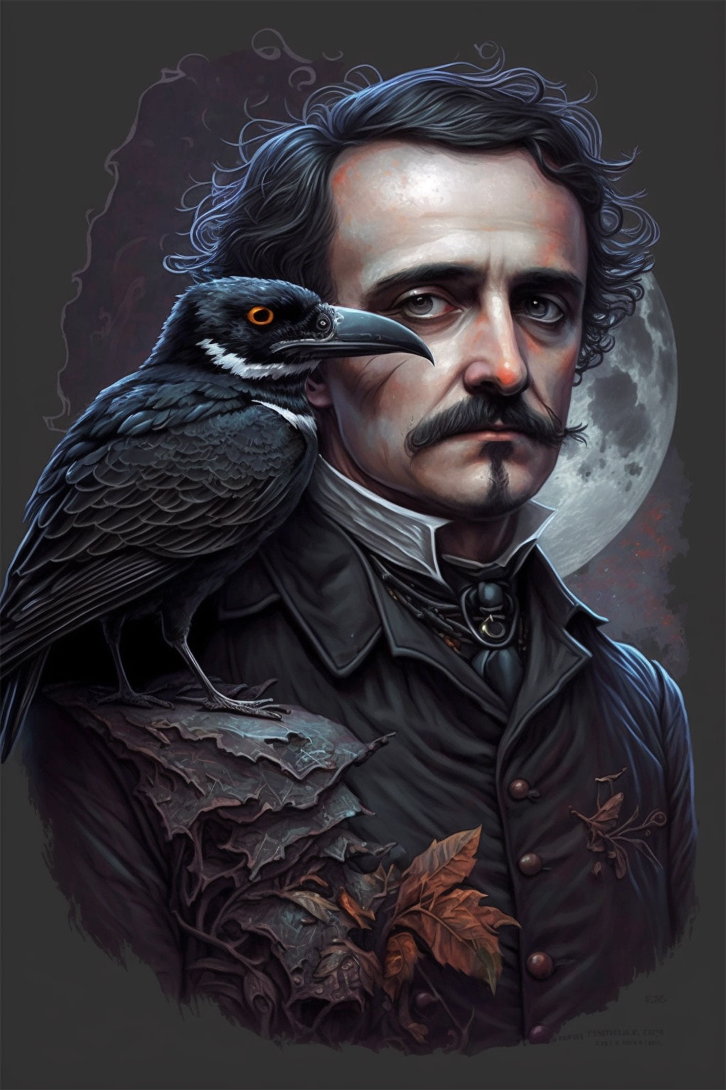 24x36 gallery poster, Edgar Allan Poe, Raven p2 - Walmart.com