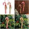 Christmas Candy Canes Ornament Classical Red White Decorative Hook For ...