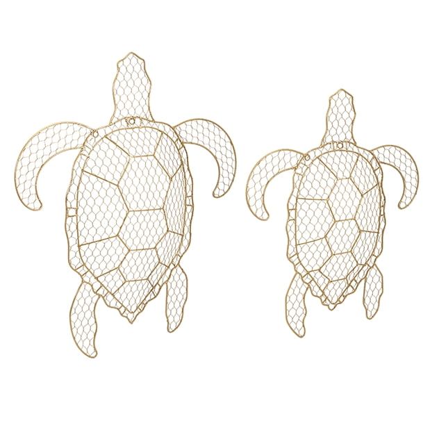 Tortuga Wire Turtle Wall Decor - Set of 2 - Walmart.com