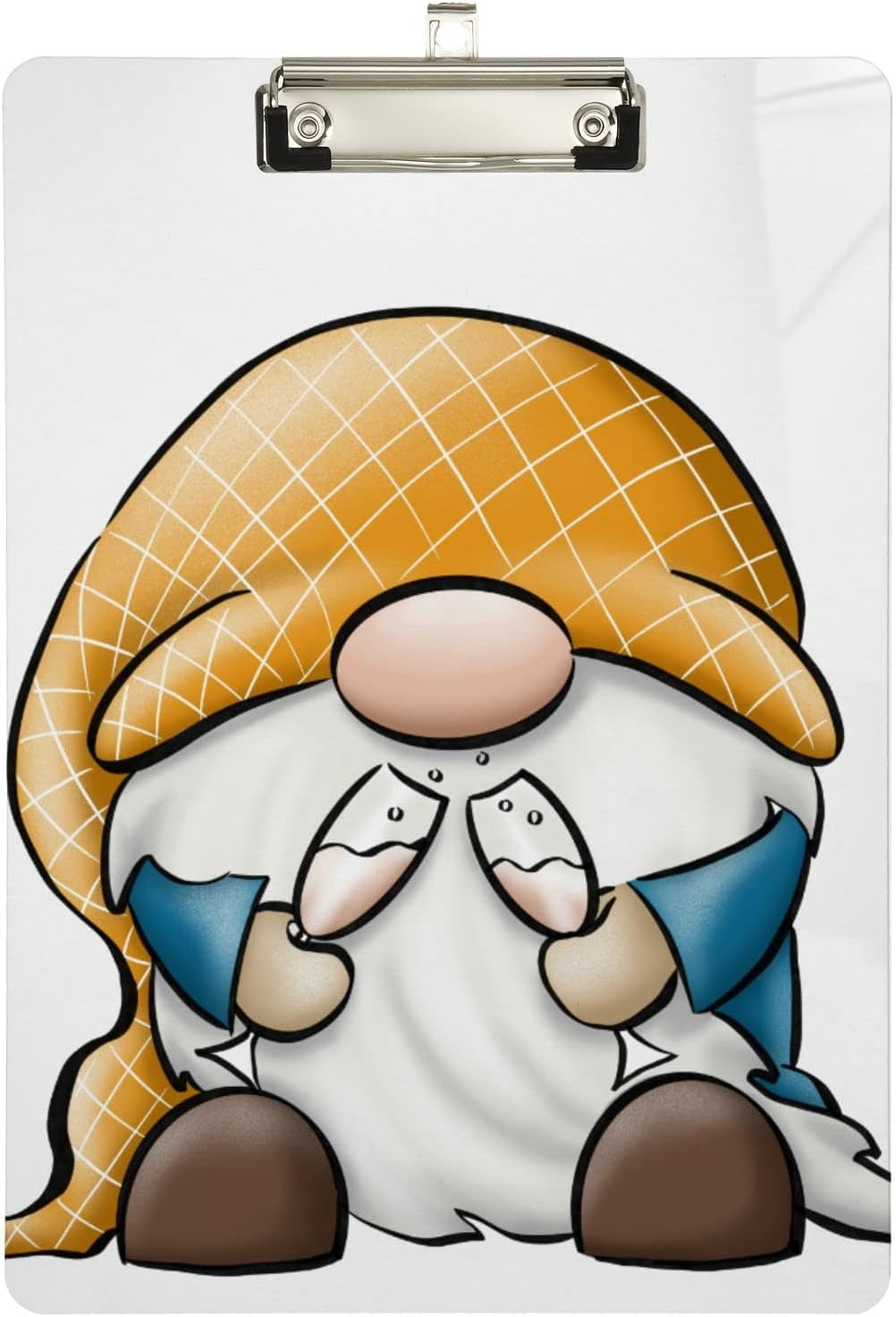 FMSHPON Christmas Gnome Cheers Clipboard Hardboard Wood Nursing Clip ...