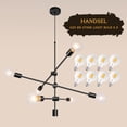YANSUN 6 Lights Sputnik Chandelier, Modern Pendant Lighting Ceiling ...