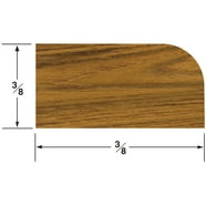 ALEXANDRIA MOULDING 8 ft. Solid Pine Half Round Wood Moulding, Pack Of ...