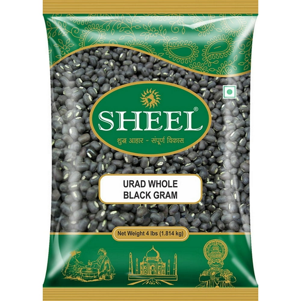 Sheel Urad Whole - Black Gram - (Black Matpe Beans) - 4 lbs - Walmart ...