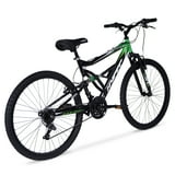 Hyper Bicycles 26" Shocker Mountain Bike, Adult Ages 14+, Black/Green ...