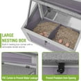 Aivituvin Chicken Coop Outdoor Wooden Chicken House Portable Hens House ...
