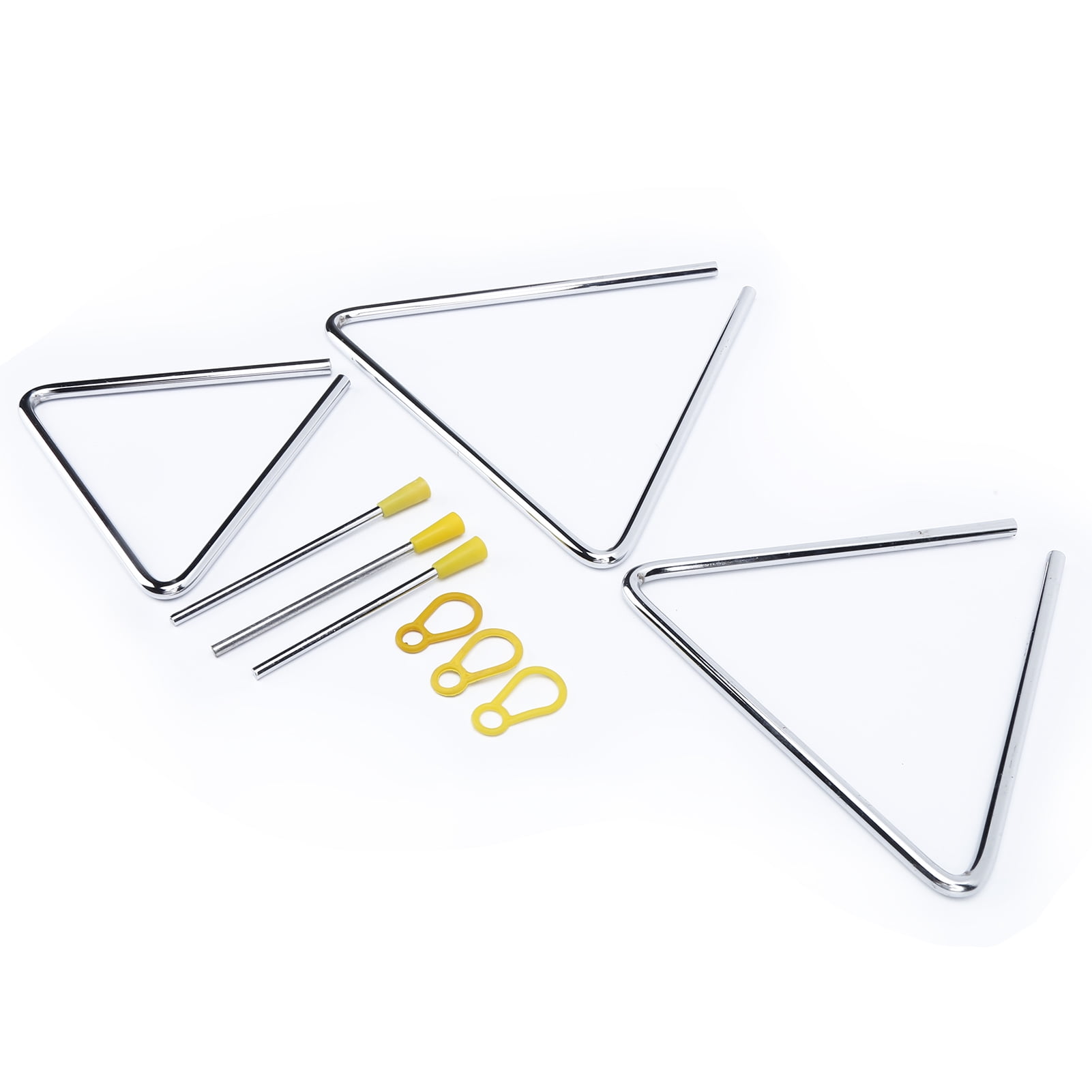 Triángulo de percusión manual, 3 piezas Triángulo de percusión manual ...