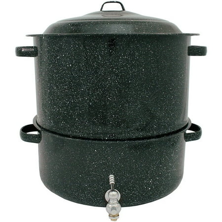 Granite Ware 19-Qt Clam and Lobster Seafood Steamer Pot with Faucet, 2 ...