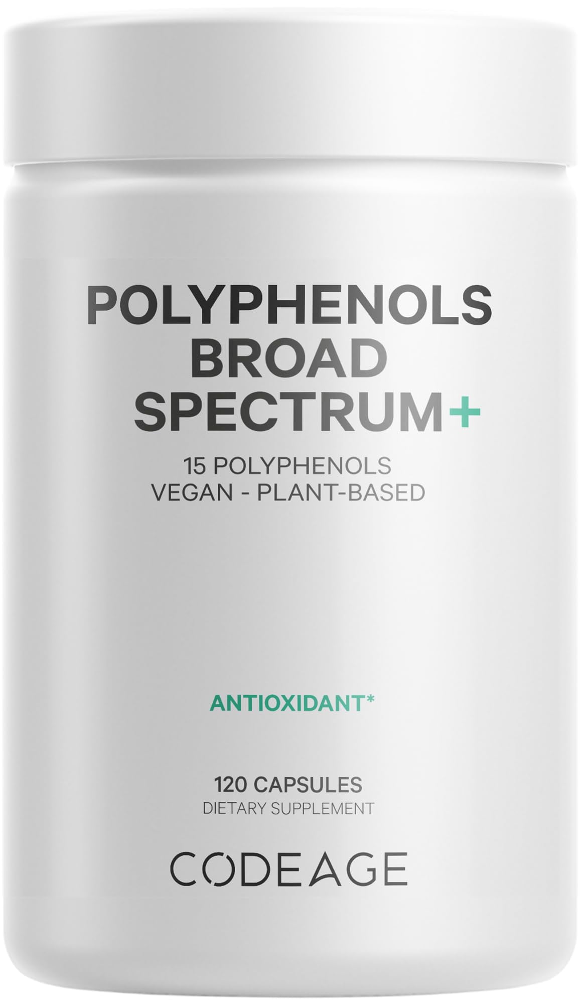 Suplemento Codeage Polyphenols Broad Spectrum 120 cápsulas | Bodega Aurrera en línea