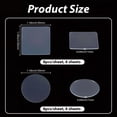 8 Sheets 2 Styles Transparent Plastic Anti-Collision Bumper Guard Oval ...