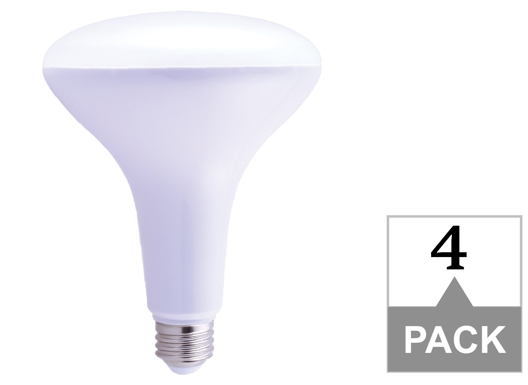 GREEN WATT LED BR40 Flood Light bulb, 17 Watts (100W Equivalent), E26 ...