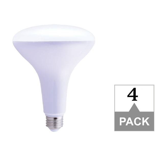 GREEN WATT LED BR40 Flood Light bulb, 17 Watts (100W Equivalent), E26 ...