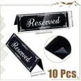 Acrylic Reserved Table Signs Tent Signs for Restaurant Bar Black ...