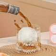 6 Round Ball Diamond-Shaped Silicone Ice Cube Tray for Whiskey, Milk ...
