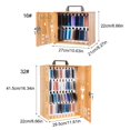 WINDLAND Durable Wooden Portable Mobiles Box Lockable Design Compact ...
