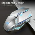 TENMOS Wireless Gaming Mouse Rechargeable Silent LED Computer Optical ...