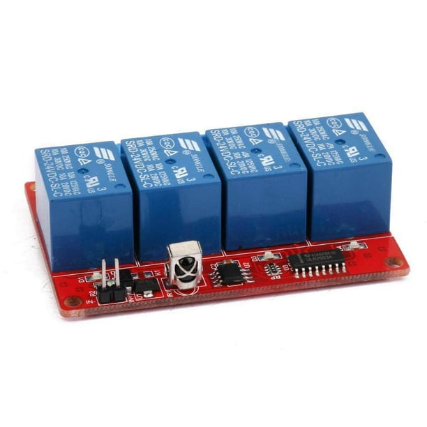 Four Channel 4CH 24V IR Infrared Remote Controll Switch 24V Relay ...