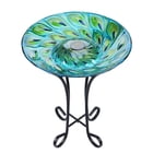 Smart Solar Acadia Traditional Birdbath - Olive Green - Walmart.com
