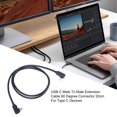 Youthyao USB 3.1 10Gbps Ctype Extension Cable, Right Angled Male to ...