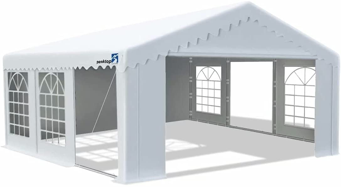 PEAKTOP OUTDOOR 20'X20' Party Tent Heavy Duty Wedding Tent Outdoor ...