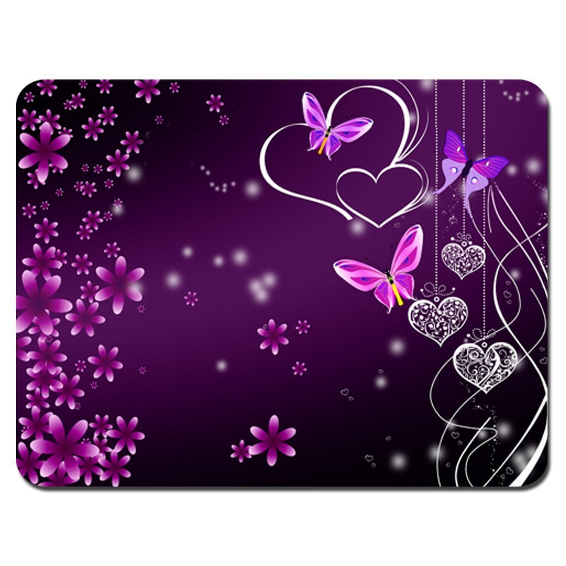 Click here for Erehome Pink Purple Butterfly Mouse Pads Gaming Mo... prices