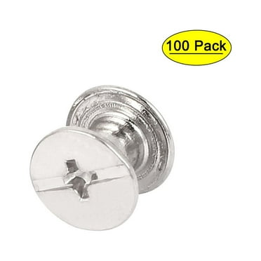 Uxcell 150 Pack Brazier Head Solid Aluminum Rivets, M4 Dia x 10mm ...